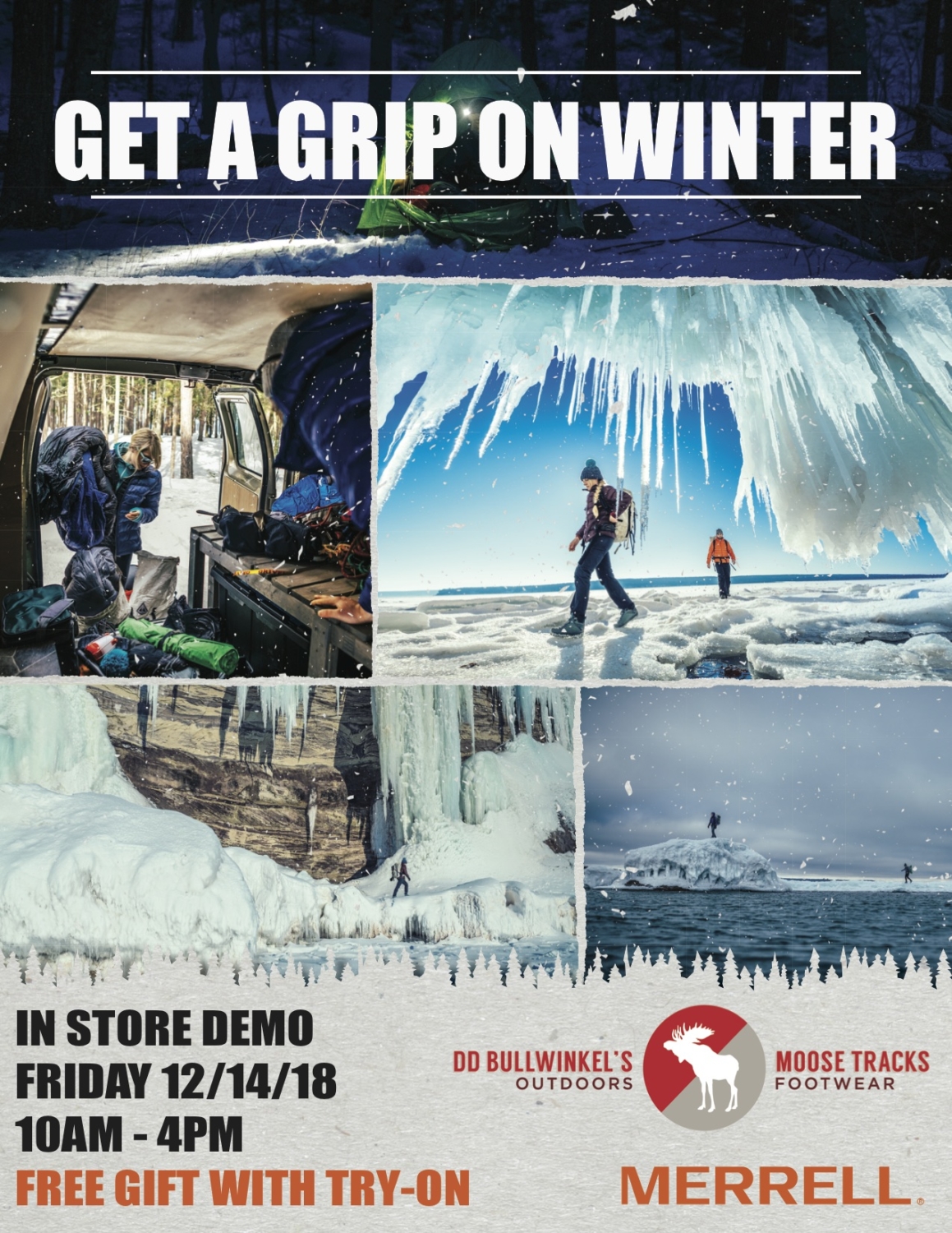 Merrell Arctic Grip – In Store Demo – D.D. Bullwinkel